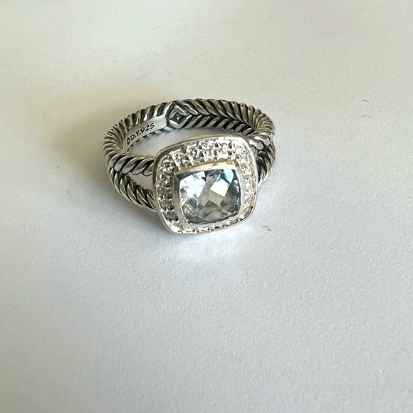 Jewelry | David Yurman White Topaz Sz7 12 7x7 | Poshmark